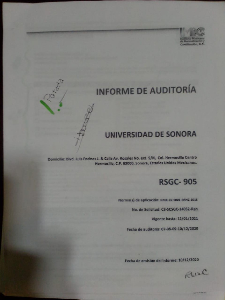 C3 CASO PRÁCTICO INFORME DE AUDITORIA Medina Nolasco 3821 | PDF