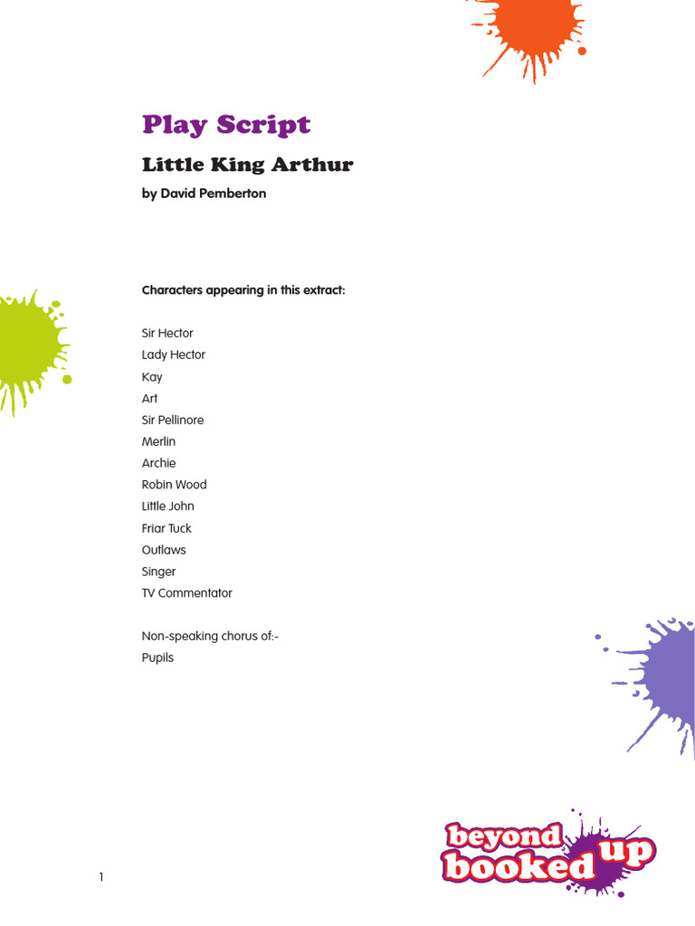 3 Exploring-Stories Play-Script | PDF | Young Adult | Classics