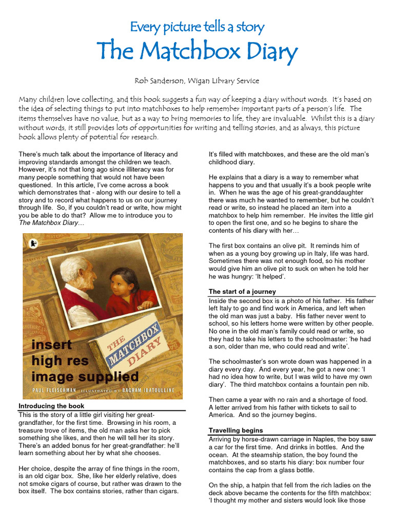 Vol 54 The Matchbox Diary | PDF