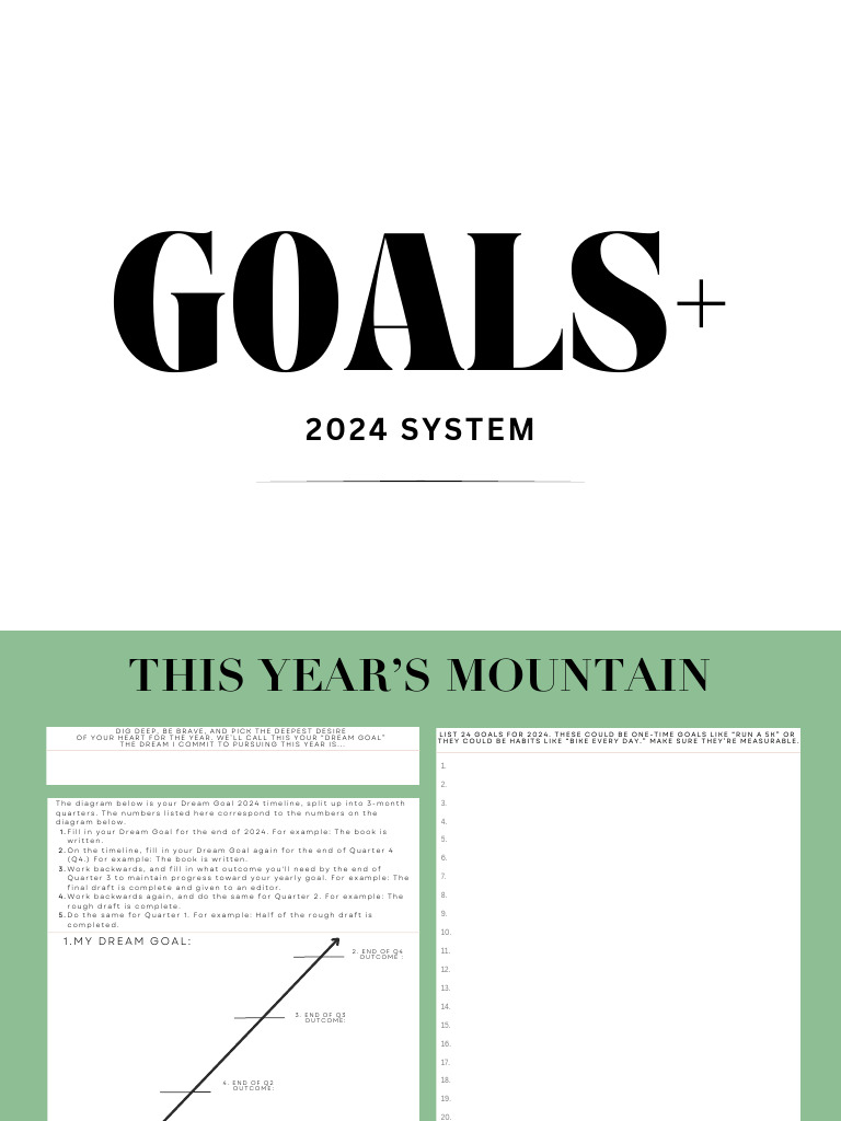 2024 Goal Planner | PDF