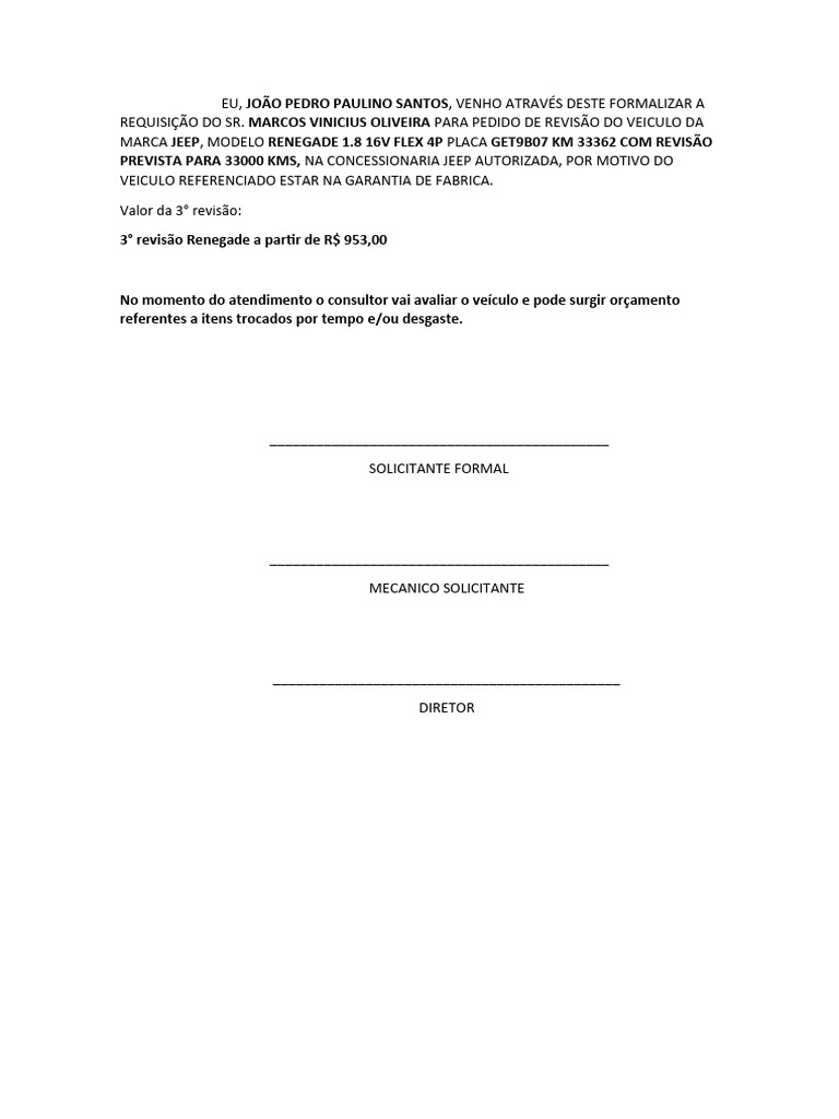 REQUISIÇÃO | PDF REQUISIÇÃO | PDF
