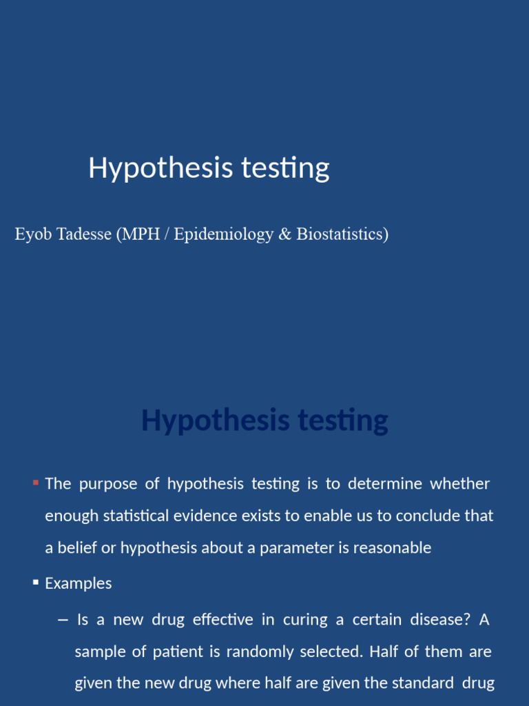 Hypothesis Testing | PDF