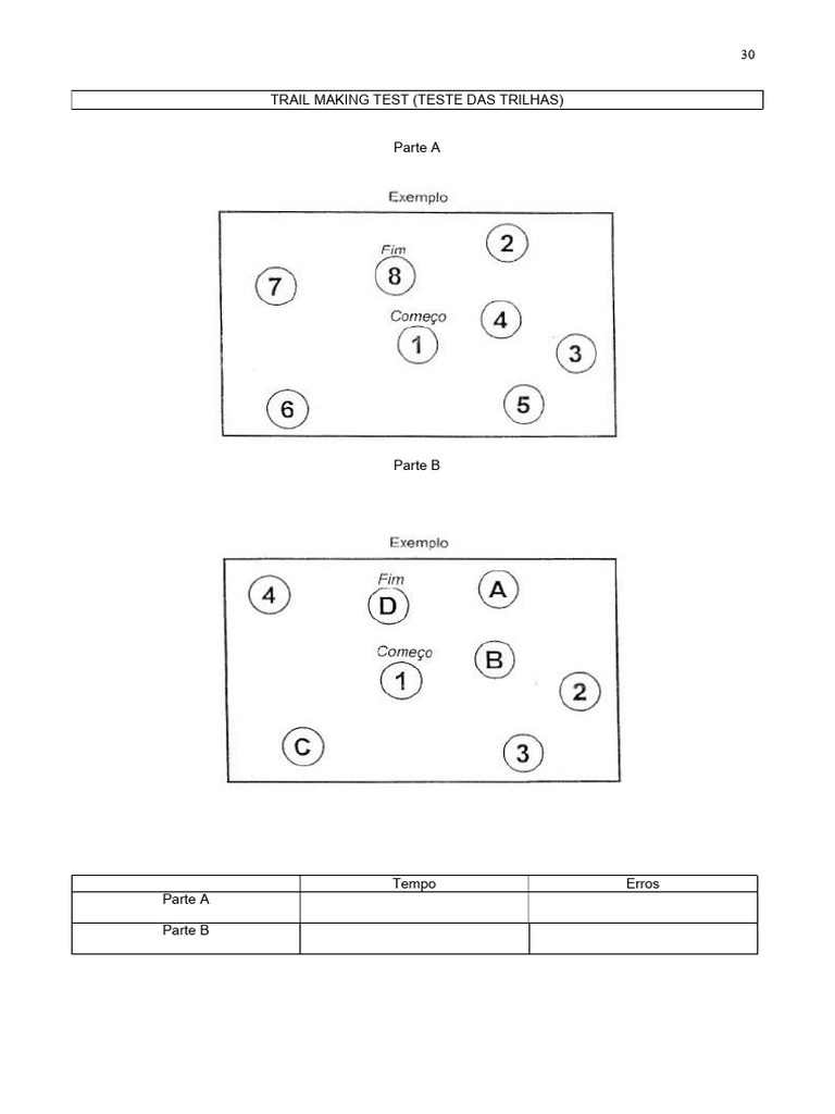 Trail Making Test | PDF