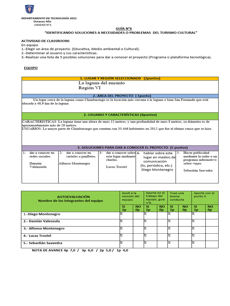 Tecnologia Tarea N°6 | PDF