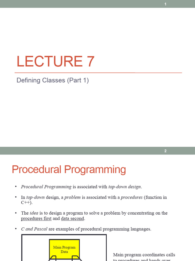 Lec07 (Topic 4 Define Classes) | PDF | Art | Computers