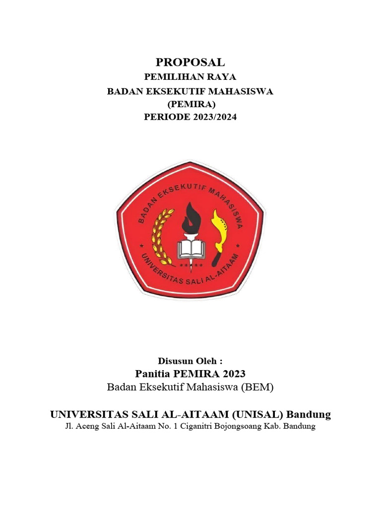 Proposal PKKMB 2023 Bem Unisal | PDF | Karier & Perkembangan