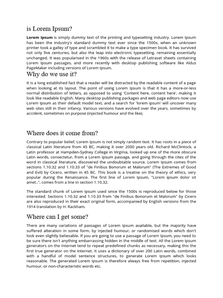 Is Lorem Ipsum?: Lorem Ipsum Is Simply Dummy Text of The Printing and Typesetting Industry ...