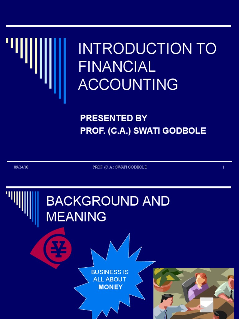 Introduction To Financial Accounting | PDF | Debits And Credits ...