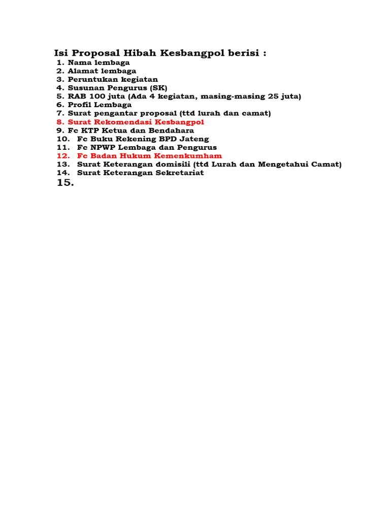Contoh Proposal Hibah Kesbangpol Pdf