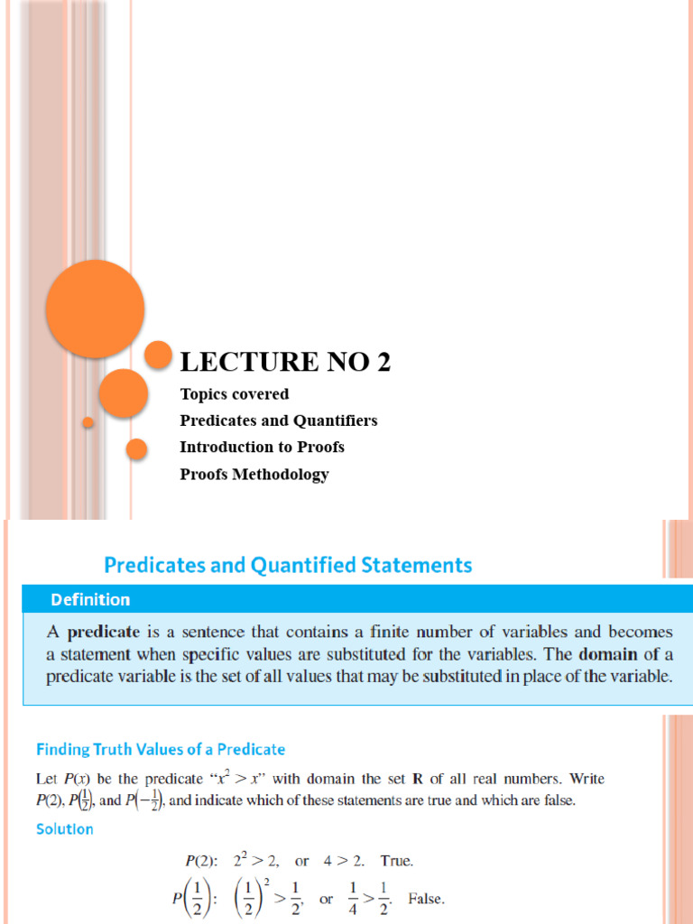 Lecture 2 | PDF | Theorem | Mathematical Proof