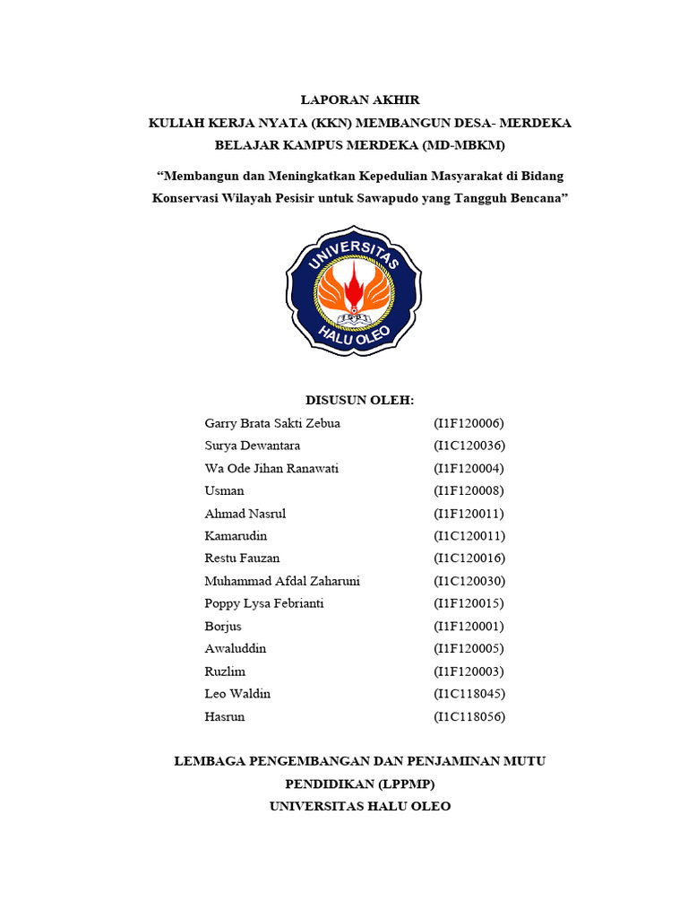 Laporan Akhir KKN MBKM 2023 | PDF