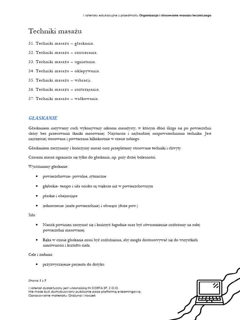 Techniki Masażu | PDF