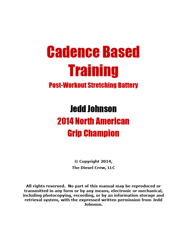 Cadence Based Training | PDF