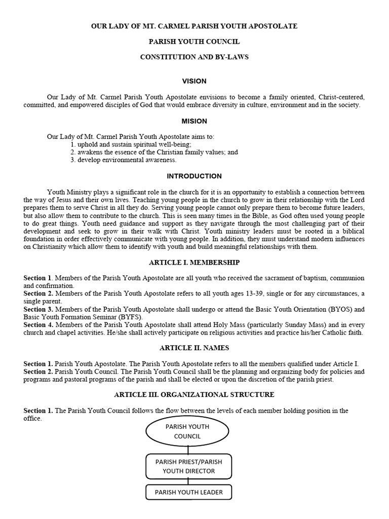 PYC Constitution and by Laws | PDF