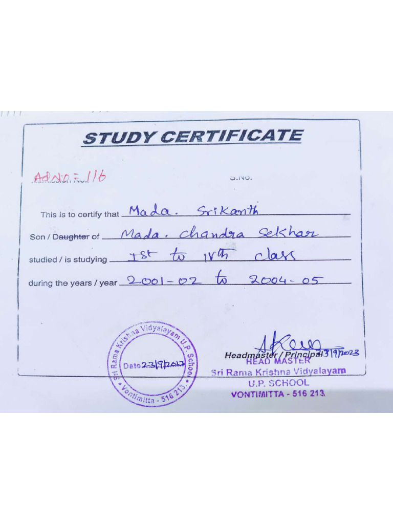Study Certificate&TC | PDF