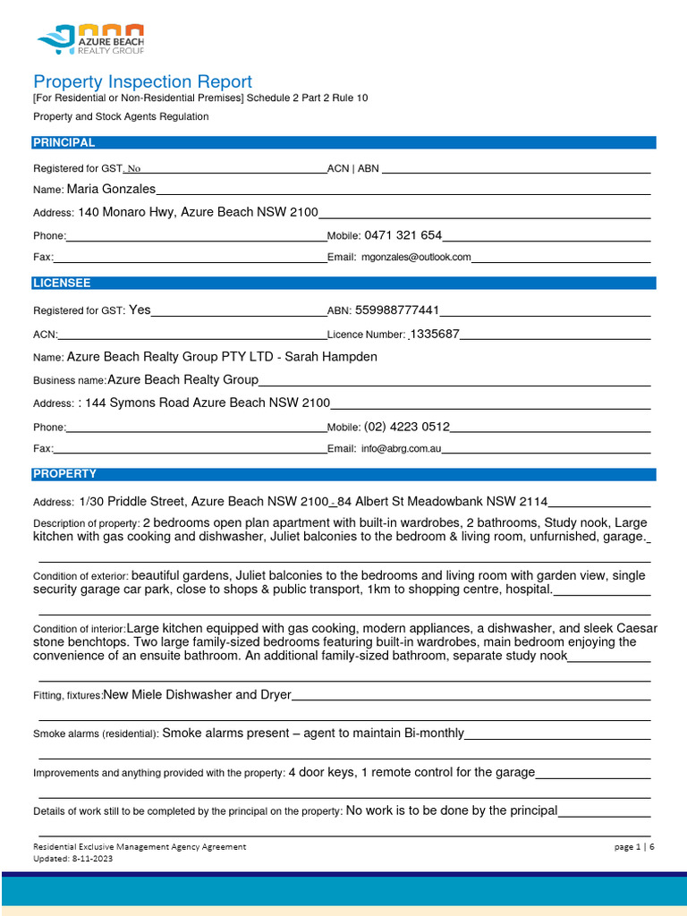 Template ABRG - Management Agency Agreement - Form | PDF | Lease | Landlord