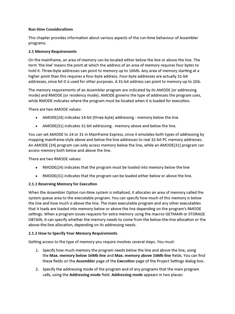 Amode and Rmode | PDF