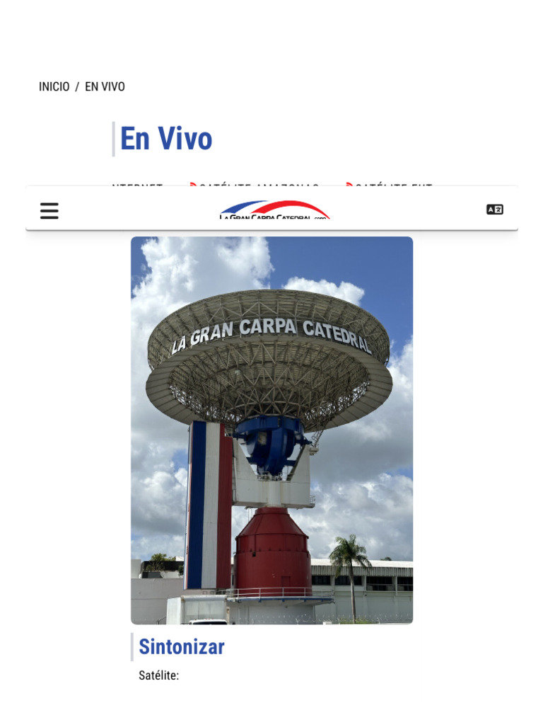 Satélite Amazonas Gran Carpa Catedral | PDF