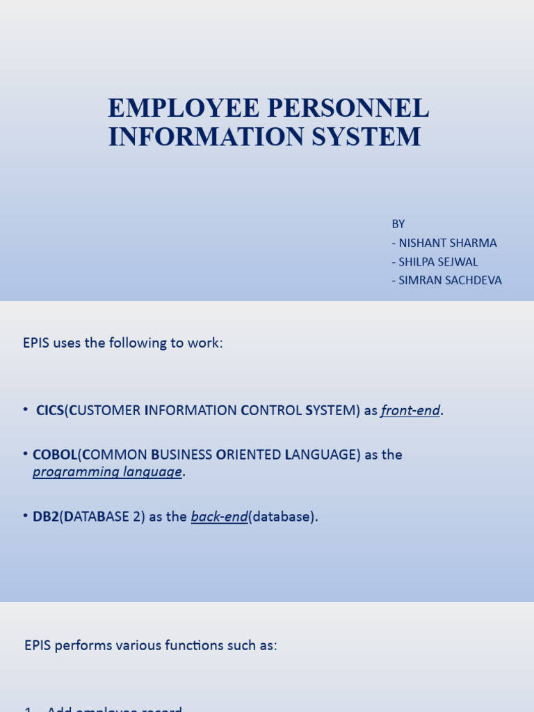 Cics Presentation | PDF | Databases | User (Computing)