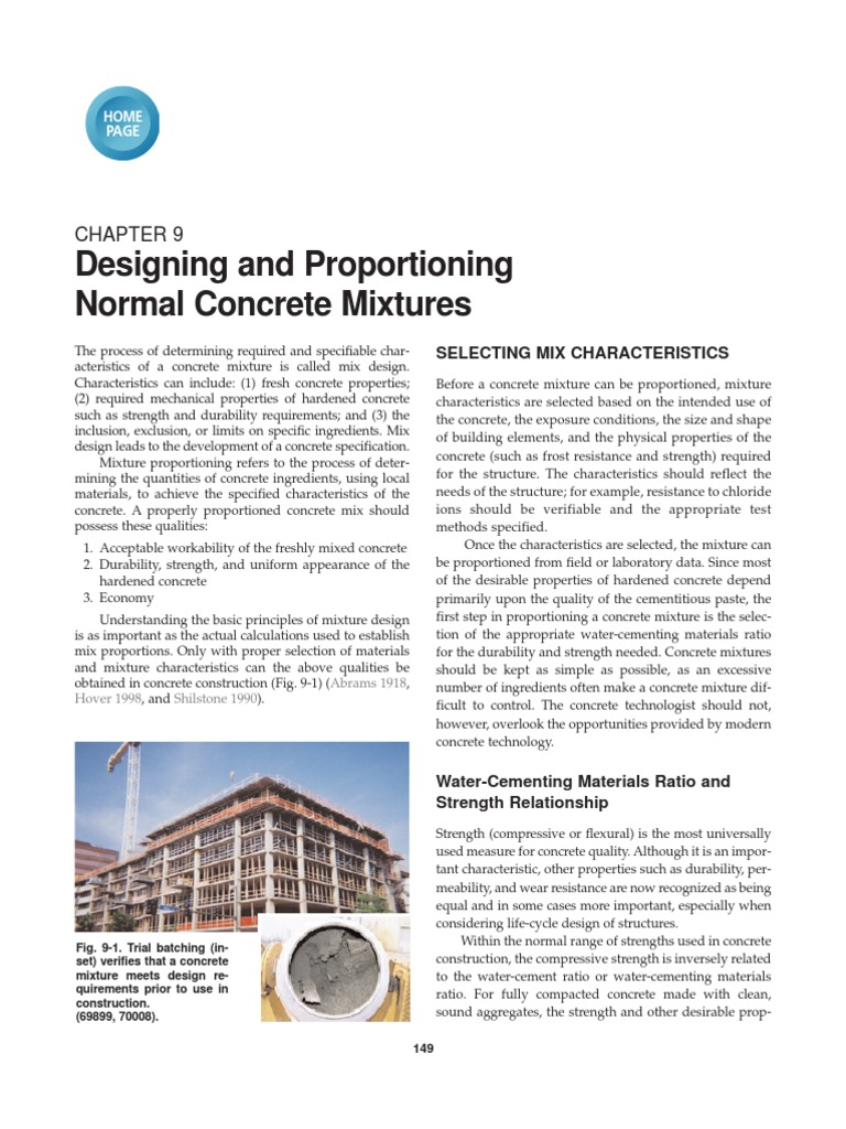 Mix Design | PDF | Density | Concrete