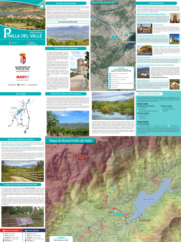 Mapa-Rutas Pinilla | PDF