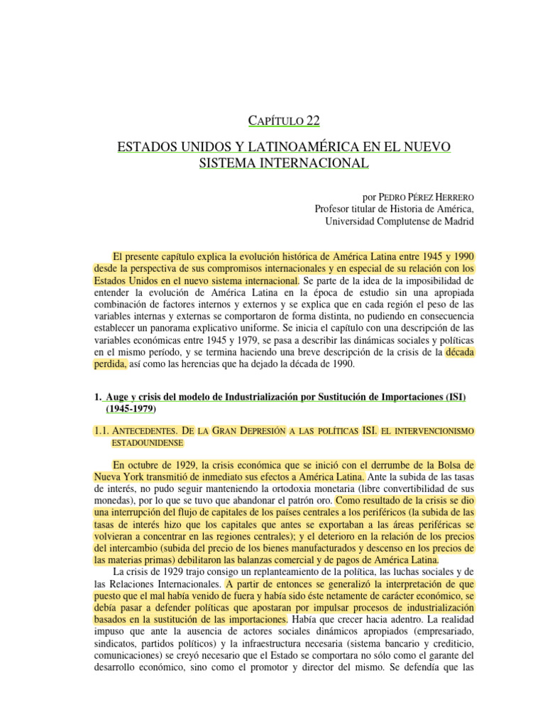 Pereira - Hist de Las RRII (1) - 333-348 | PDF | Inflación | America latina
