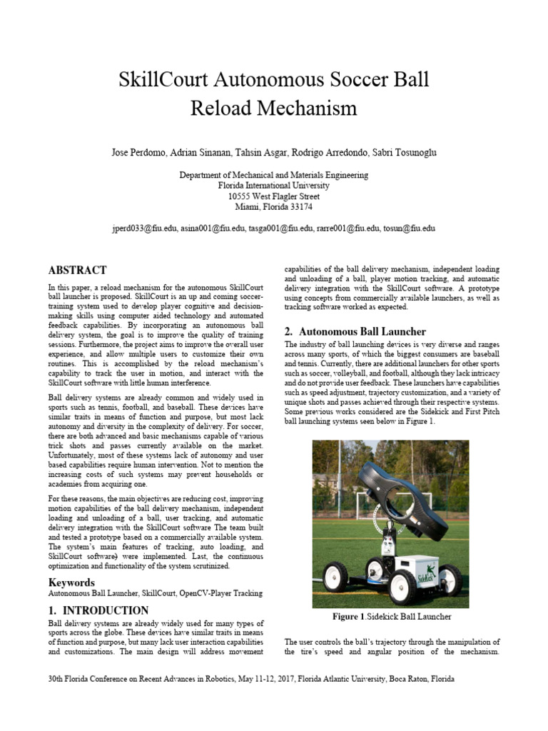 Autonomous Soccer Ball Launcher System | PDF | Actuator | Software