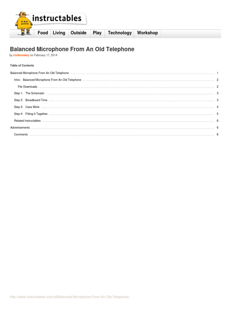 XLR Conversion of Vintage Telephone Mic | PDF | Microphone | Electricity