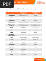 Indigo Airlines Prohibited Items List | PDF | Baggage | Lithium Ion Battery