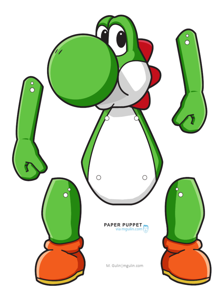 Yoshi Paper Puppet | PDF