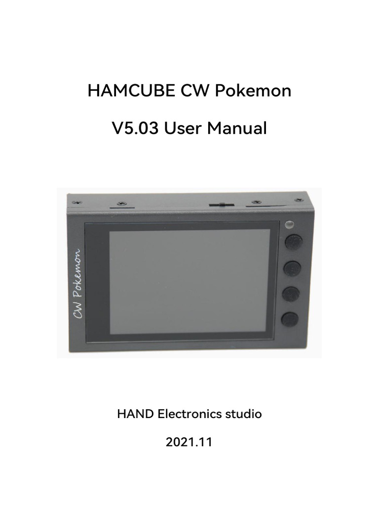 CW POKEMON - V5.03 User Manual | PDF | Computer Keyboard | Personal ...