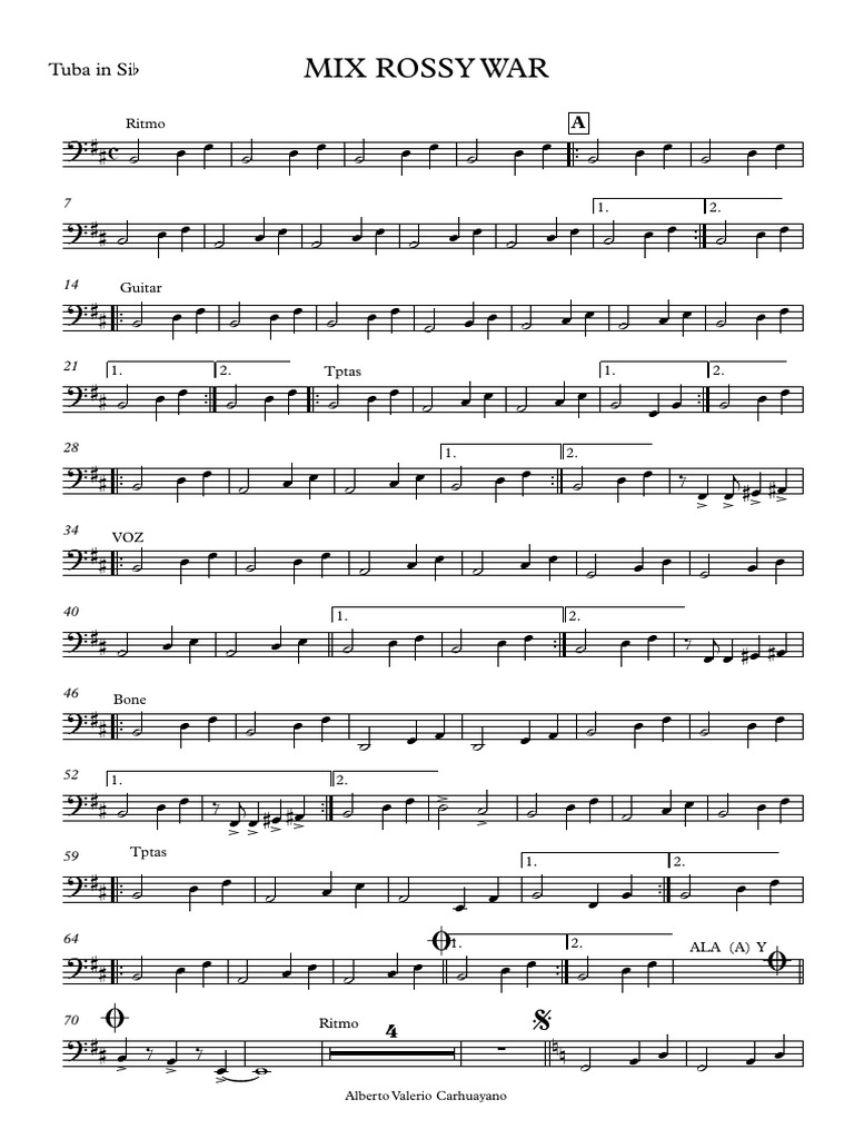 Mix - Rossy War | PDF