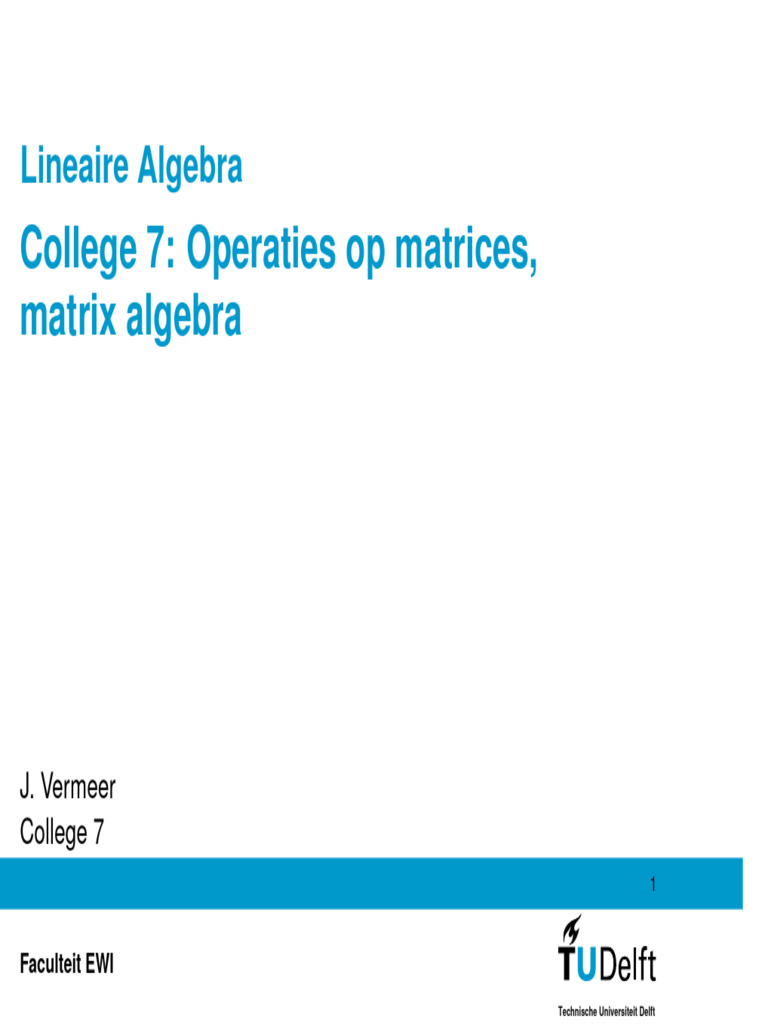 Linalg 7 | PDF