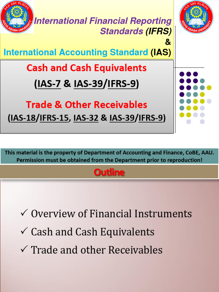 Ifrs 9 Cash and Receivables | PDF | Business | Law