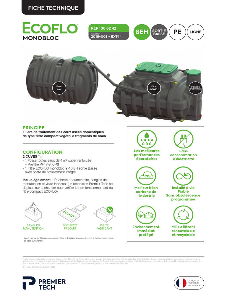 Fiche Technique Filtre Compact ECOFLO | PDF