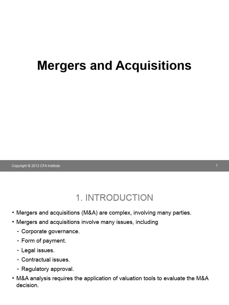 Merger and Acquisition | PDF | Mergers And Acquisitions | Discounted Cash Flow