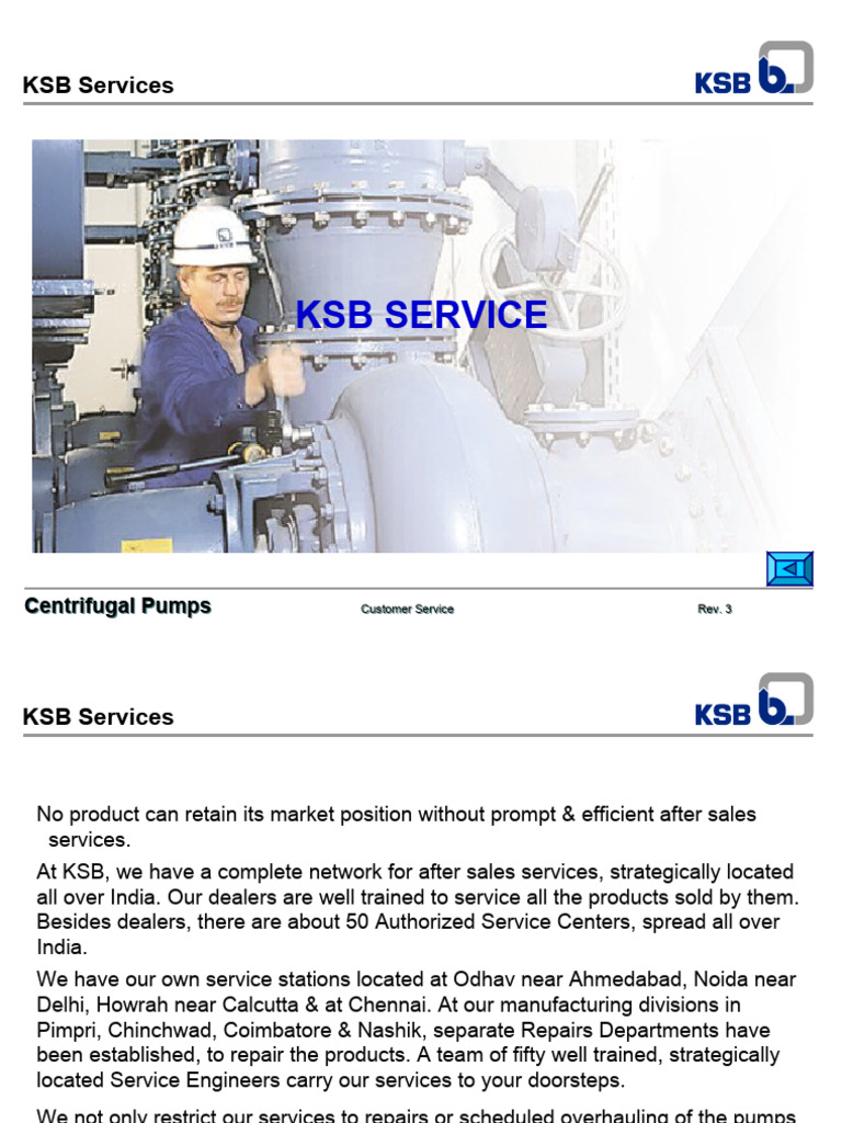 KSB Services | PDF | Pump