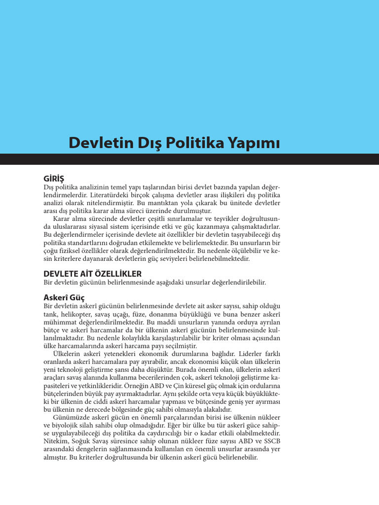 1-02 Devlet Ve Dış Politika | PDF