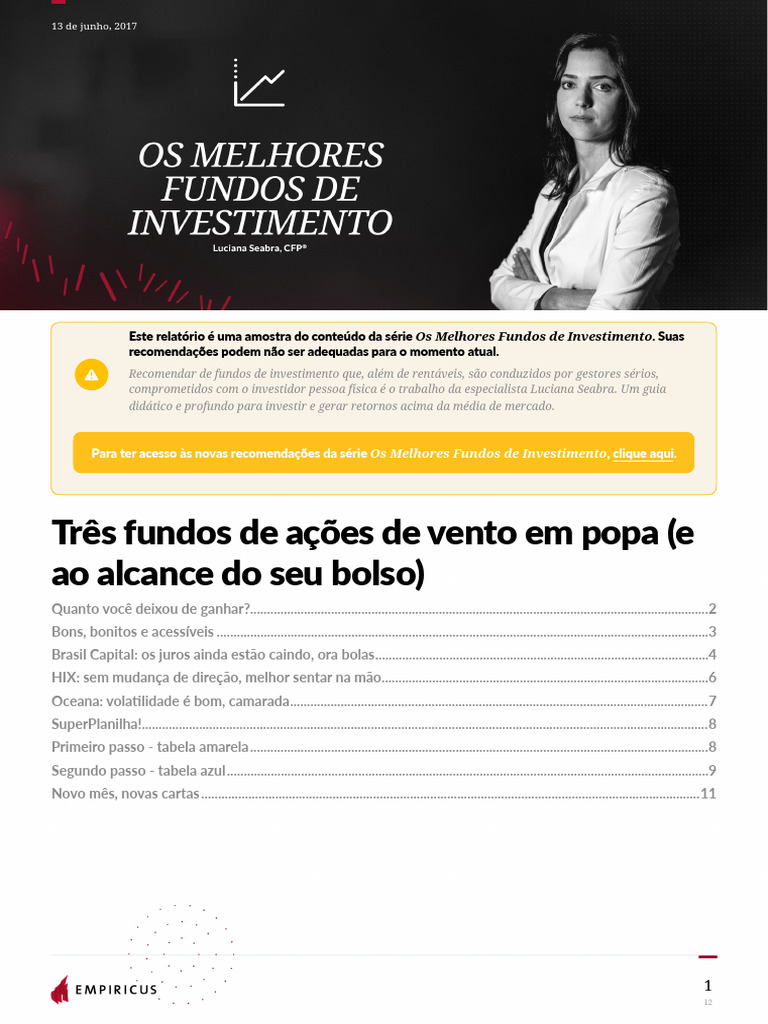 Degustacao Tres Fundos de Acoes de Vento em Popa e Ao Alc | PDF