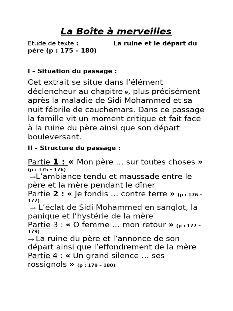 La Boite A Merveilles | PDF