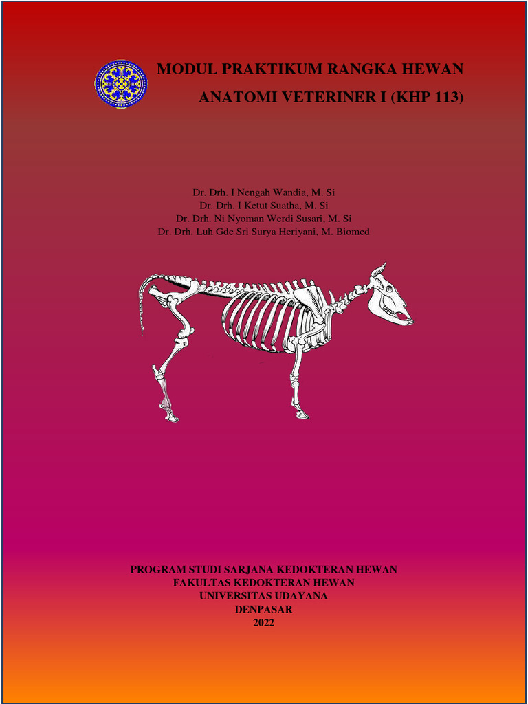 Modul Praktikum Rangka Hewan Anavet 1 | PDF | Kajian Bahasa Asing