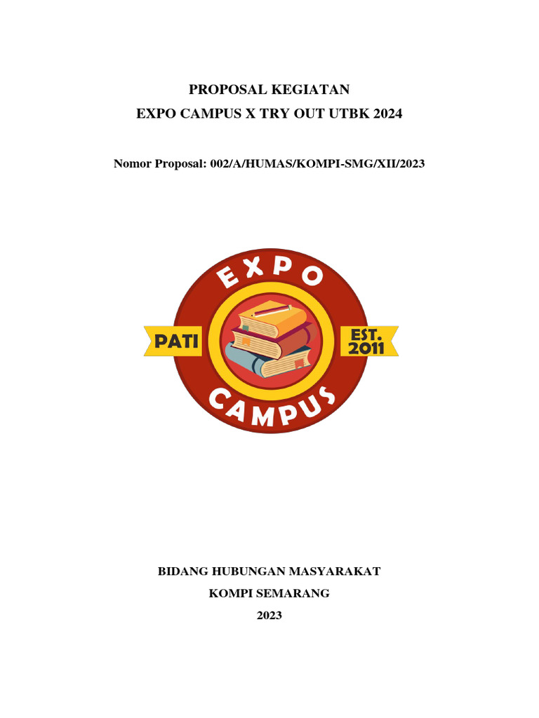 Proposal Expo Campus 2024 Fix | PDF