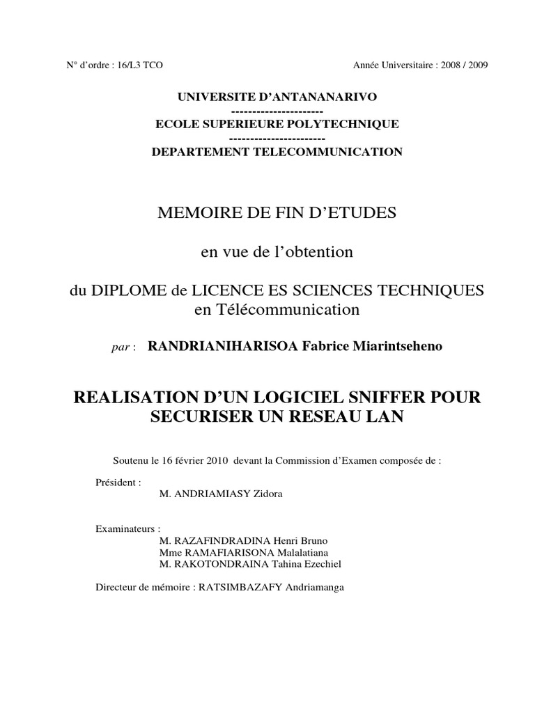 Sniffing Et Scan Des Ports | PDF