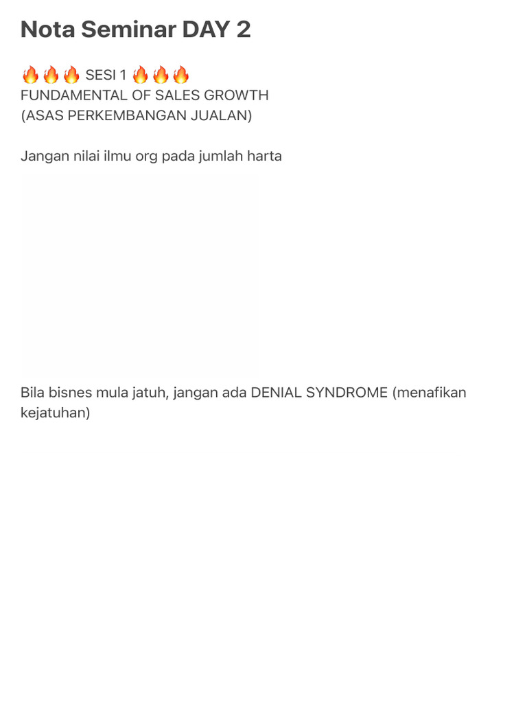 Nota Seminar DAY 31 | PDF