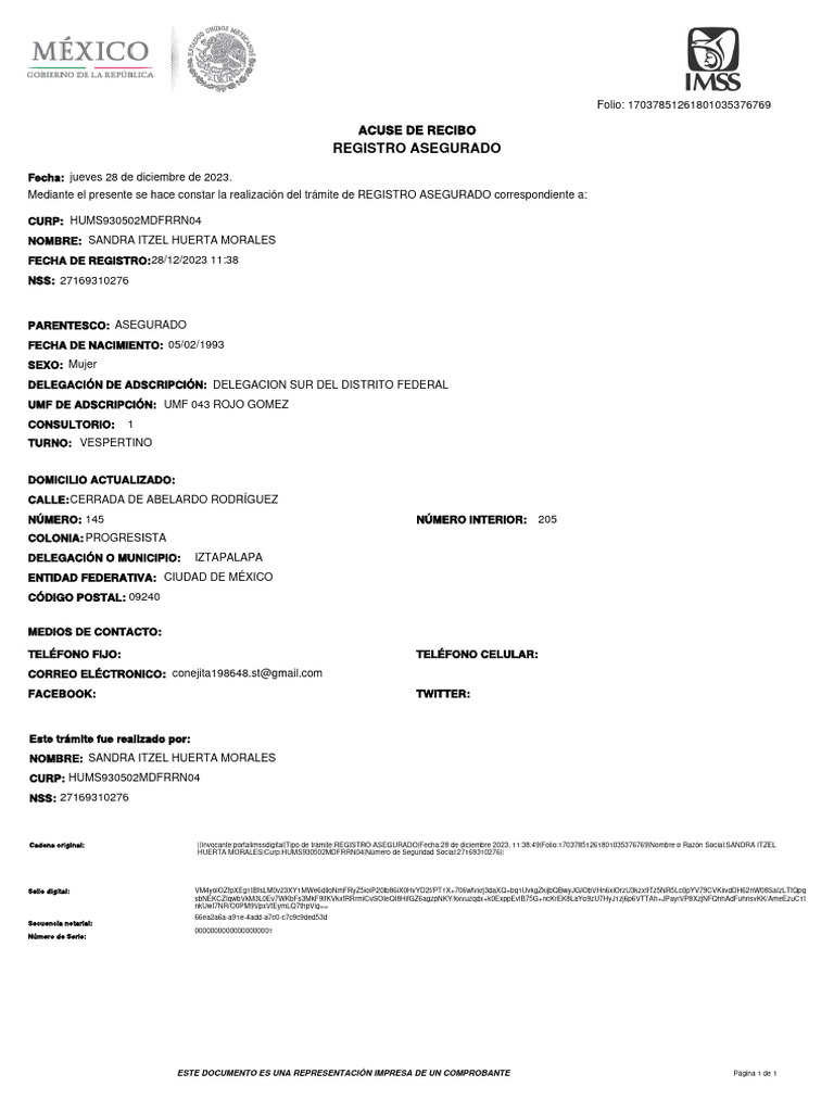 Acuse Tramite | PDF | Industrias de servicio