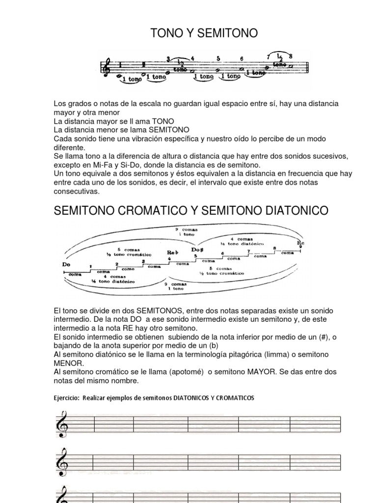 Tono y Semitono | PDF | Arte