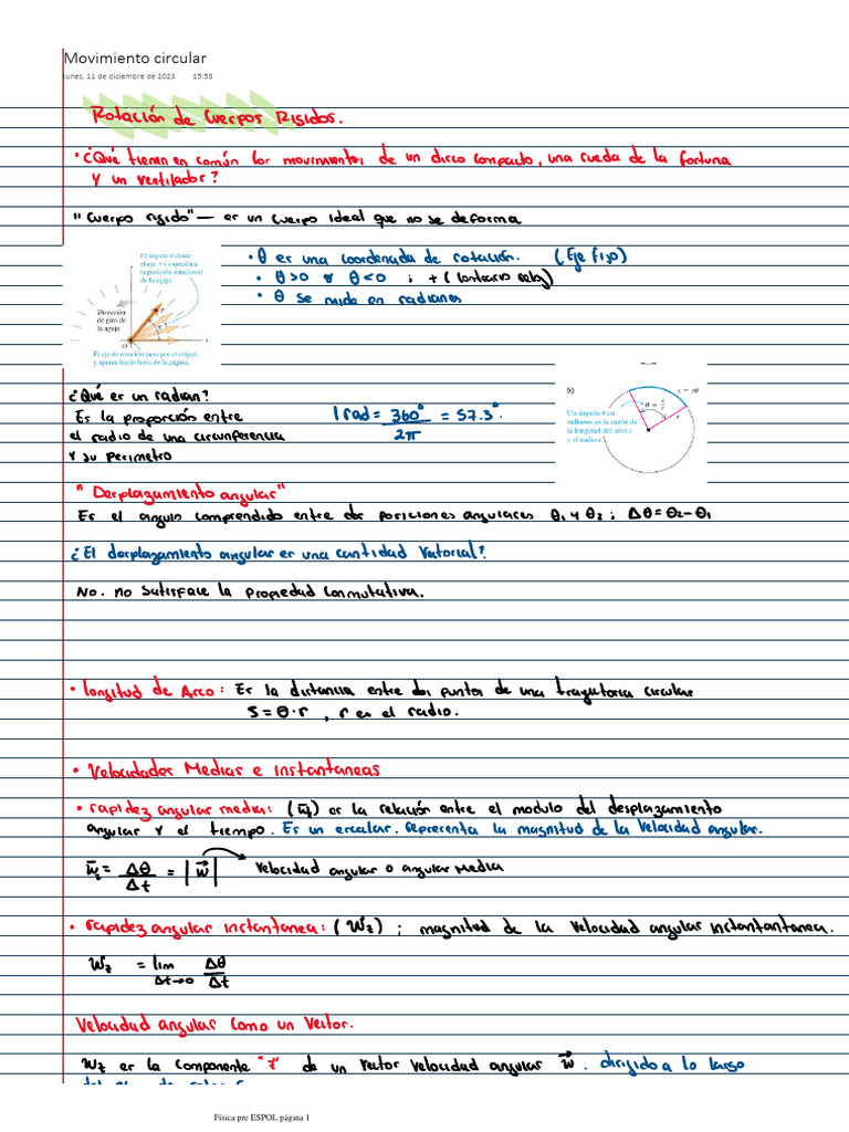 Movimiento Circular | PDF
