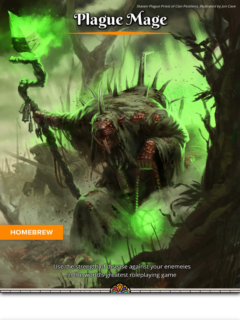 D&D 5E - Homebrew - Class Plague Mage | Download Free PDF | Infection ...