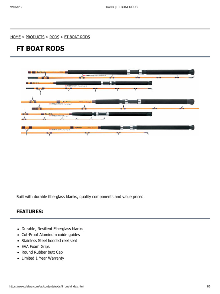 Daiwa Surf Rods | PDF | Fishing Rod | Fishing Techniques And Methods