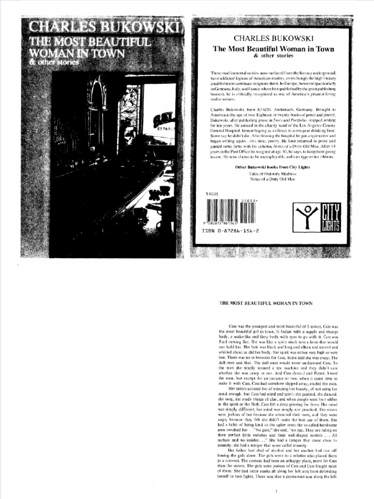 Bukowski Charles The Most Beautiful Woman in Town | PDF